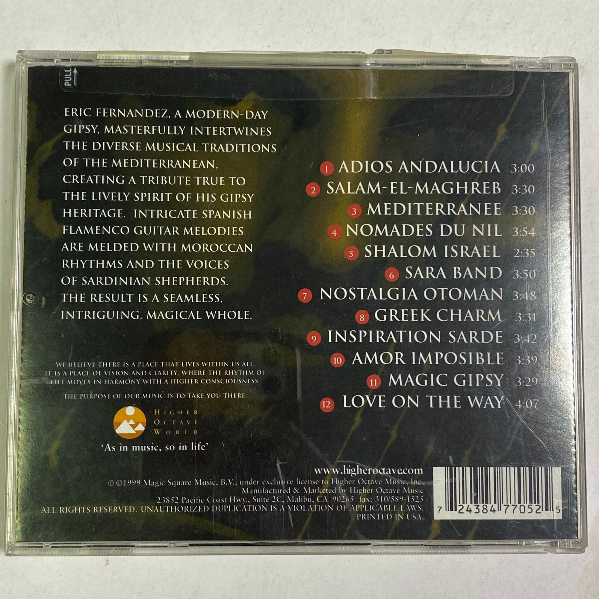 Компакт-диск (CD). Eric Fernandez. Magic Gypsy. — фото 1