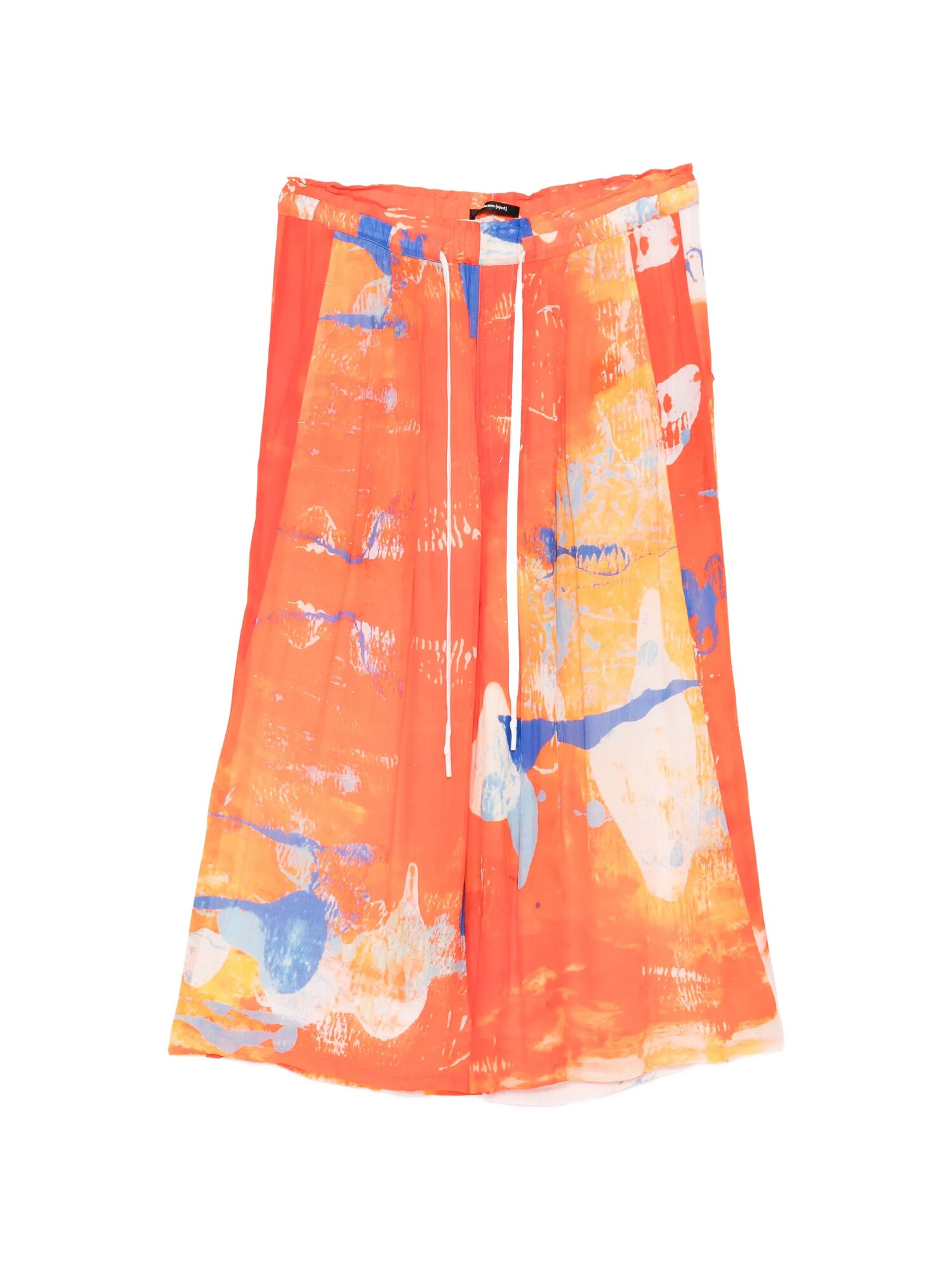 Брюки NUDE:MASAHIKO MARUYAMA Abstract-print wide-leg trousers