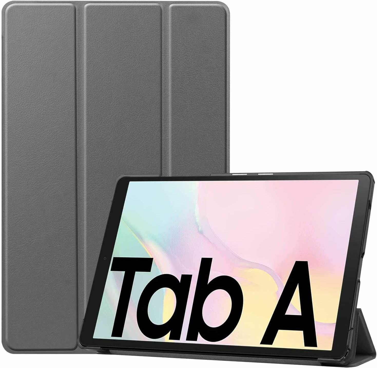 Чехол на Samsung Galaxy Tab A7 10.4 2022/ T509, Galaxy Tab A7 2020/ T500/ T505 10.4, умный с магнитом, серый