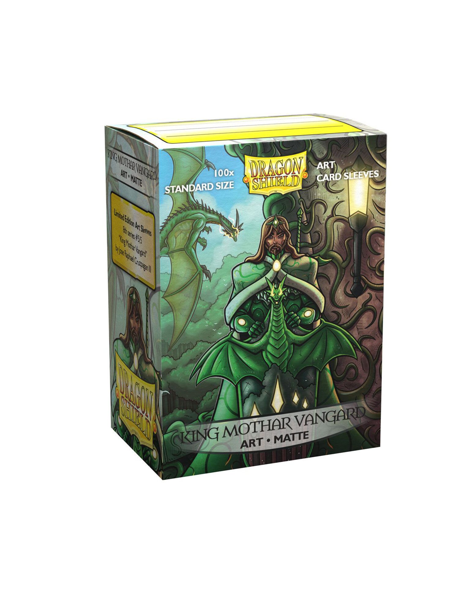 Протекторы Dragon Shield Matte Art King Mothar Vanguard 64х89 мм 100 шт. 120 мкм - для карт 63х88 мм MTG, Pokemon