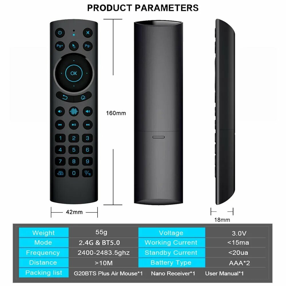 Пульт ду G20S PRO BT 2.4G+BLUETOOTH — фото 1