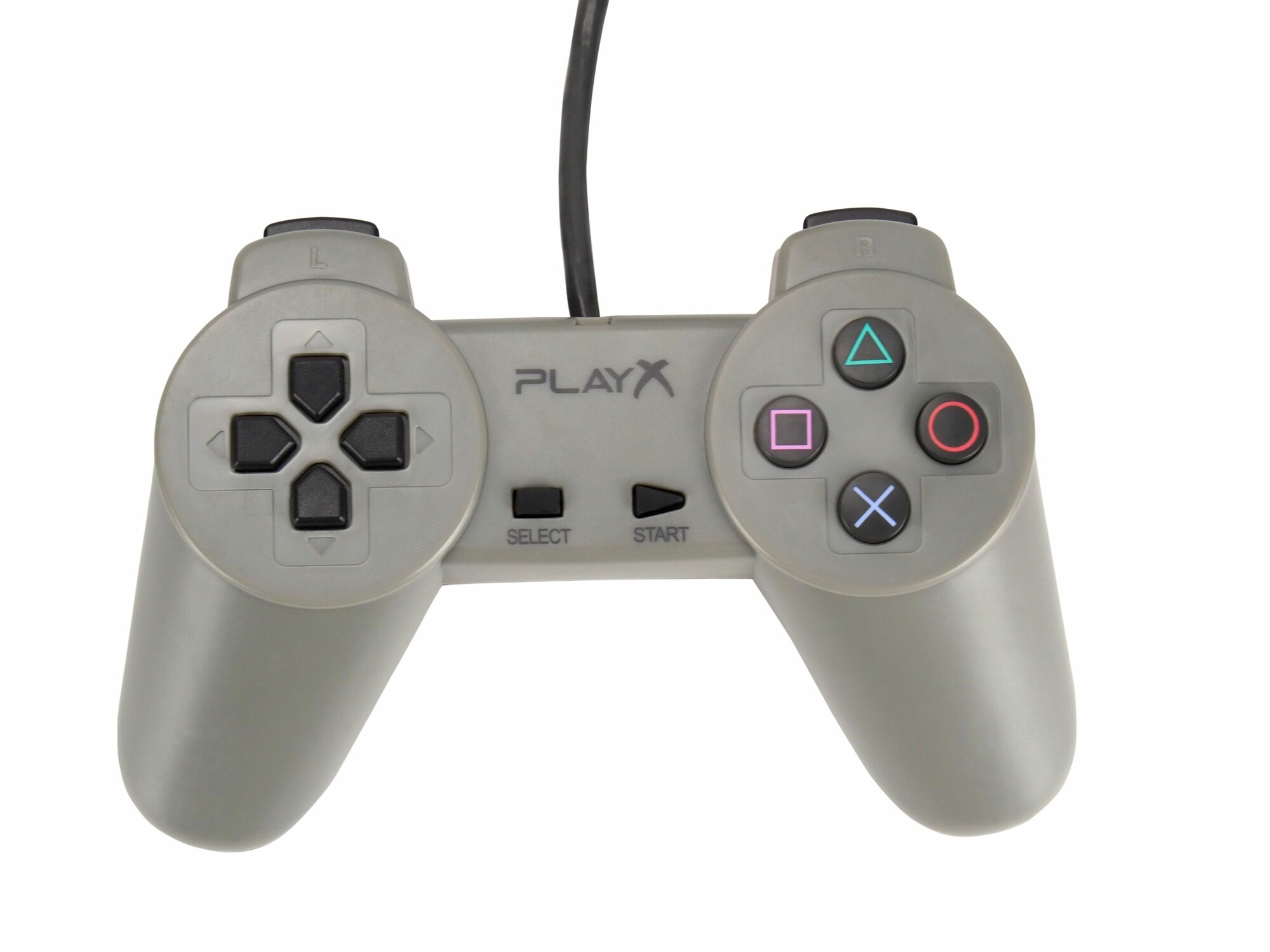 Геймпад Sony PlayStation 1/PS1 (джойтик Sony PlayStation 1) проводной, серый
