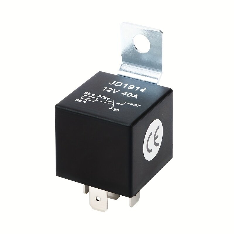 5 шт. 12V 40A автомобильные реле высокой чувствительности с монтажным кронштейном из листового железа, 5-контактные, термо- и коррозионностойкие, для автофар, сигналов, GPS и цепей