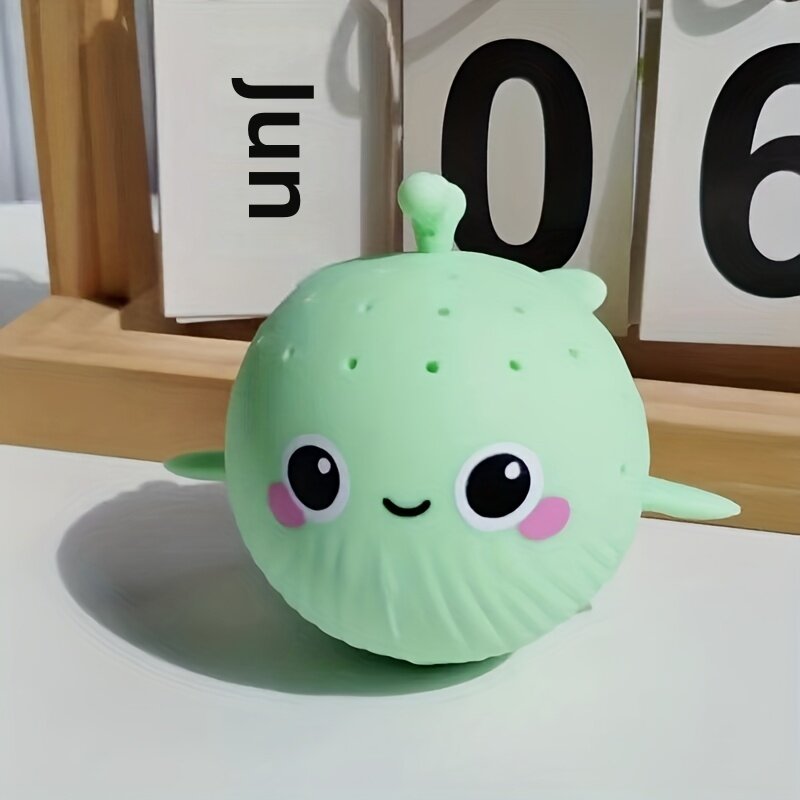 Плюшевая игрушка дельфин для ванной и бассейна, мягкая, сжимаемая, зеленый