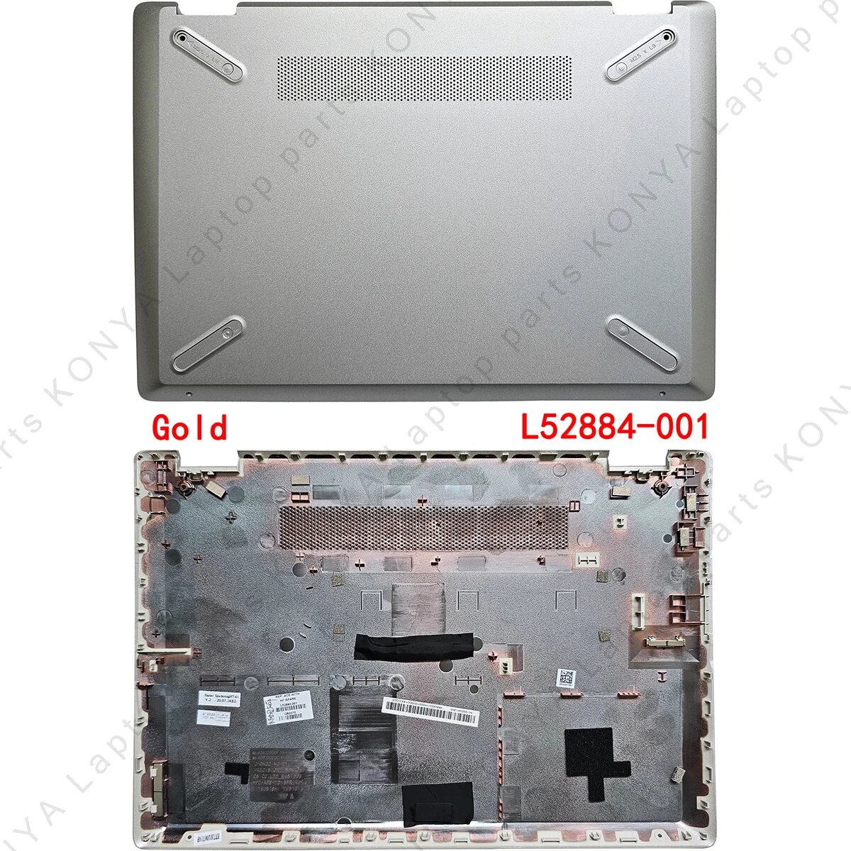 Сменная крышка для ноутбука KONYASZ для HP Pavilion X360 14-DH TPN-W139 D Cover-Gold-Used