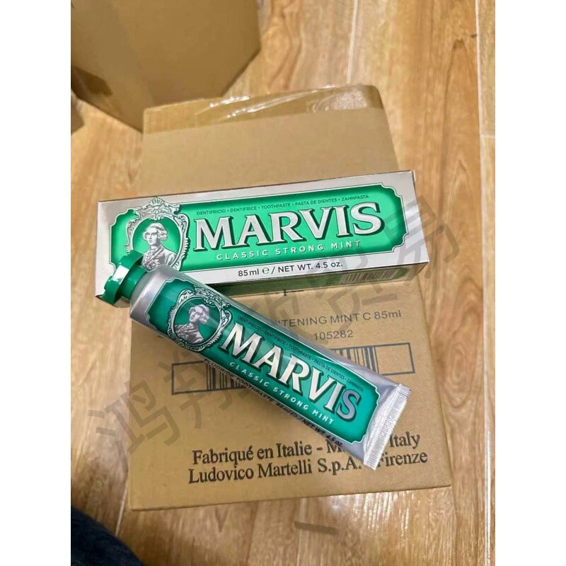 MARVIS Зубная паста Marvis, 85 мл, без дымовых пятен (Свежая мятная зубная паста)зелёный (Объем: 85 мл)