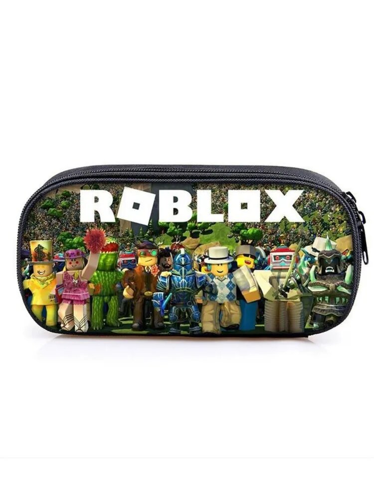 Пенал школьный Роблокс Roblox, коробка для канцелярских принадлежностей Roblox, большой емкости, износостойкий, полиэстер