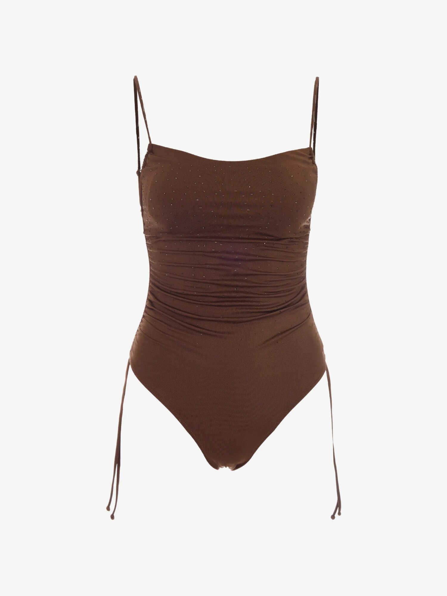 Купальник Crystal-embellished ruched swimsuit
