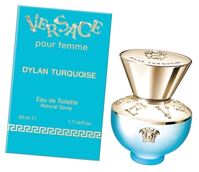 Versace Dylan Turquoise Pour Femme Eau De Toilette 50 мл женская - Версаче Туркуаз Пур Фем