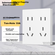 FDD Switch Socket 10A Ten-Hole Socket Two-Way Five-Hole 86-Type Concealed Socket...