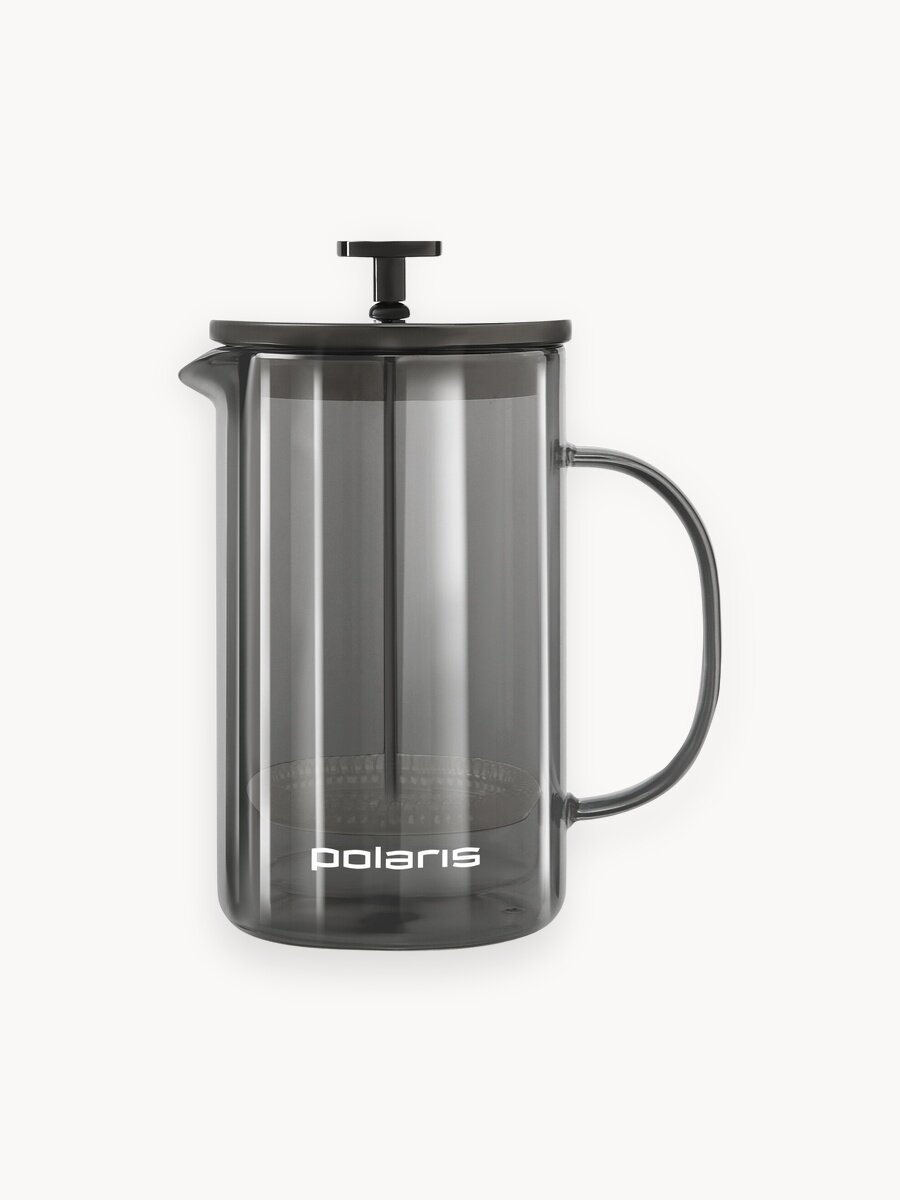 Френч-пресс стеклянный 600 мл Polaris Stein-600FP, заварочный чайник для кофе и чая, двойные стенки