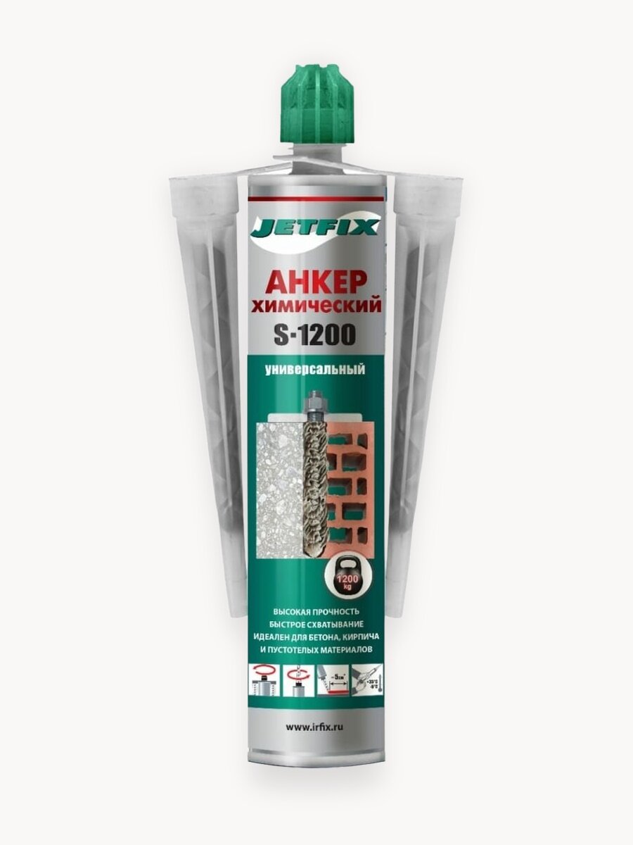 JETFIX Химический Анкер универсальный серый (300мл) серый 21030