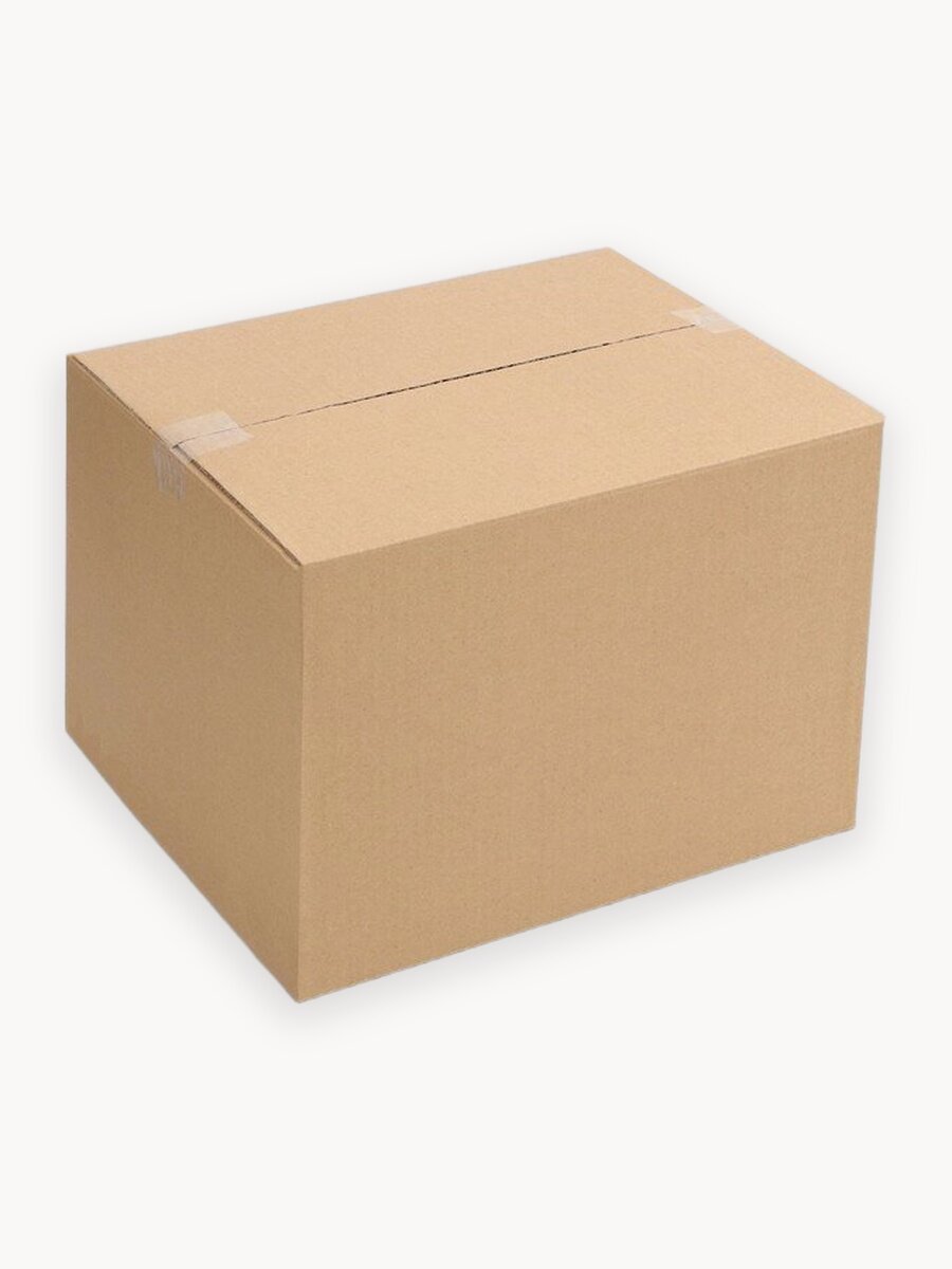 Коробка складная картонная, бежевая, 40 х 30 х 30 см, для хранения и переезда