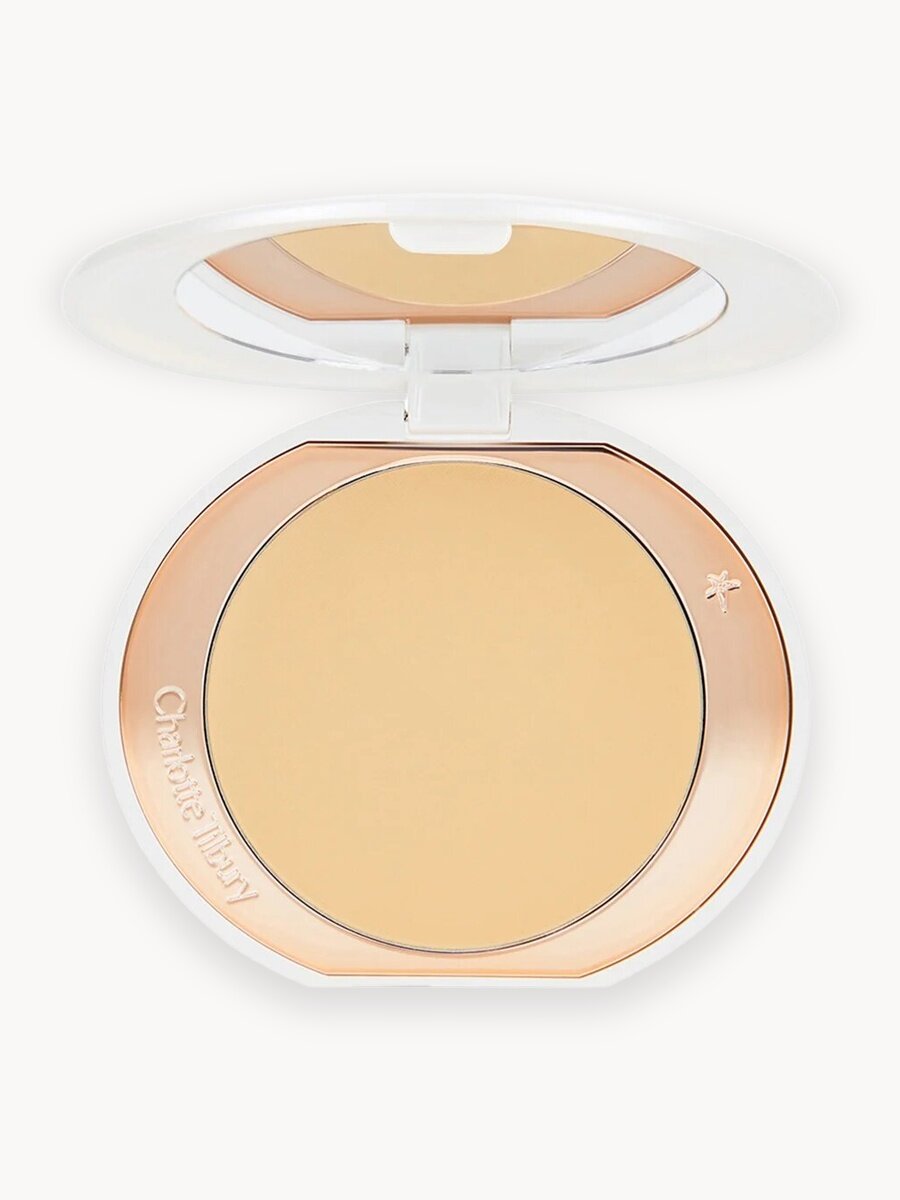 Сияющая пудра Charlotte Tilbury - AIRBRUSH BRIGHTENING FLAWLESS FINISH (TAN / DEEP)