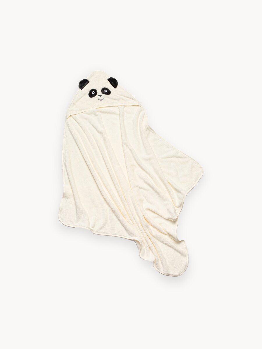 Полотенце-уголок для новорожденного Towel Shop "Панда", микрофибра