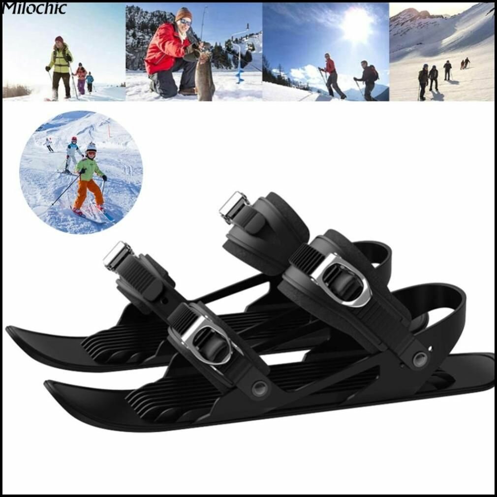 Мини-лыжные коньки, короткие ботиночные снегоступы, легкие для детей-C-tiger