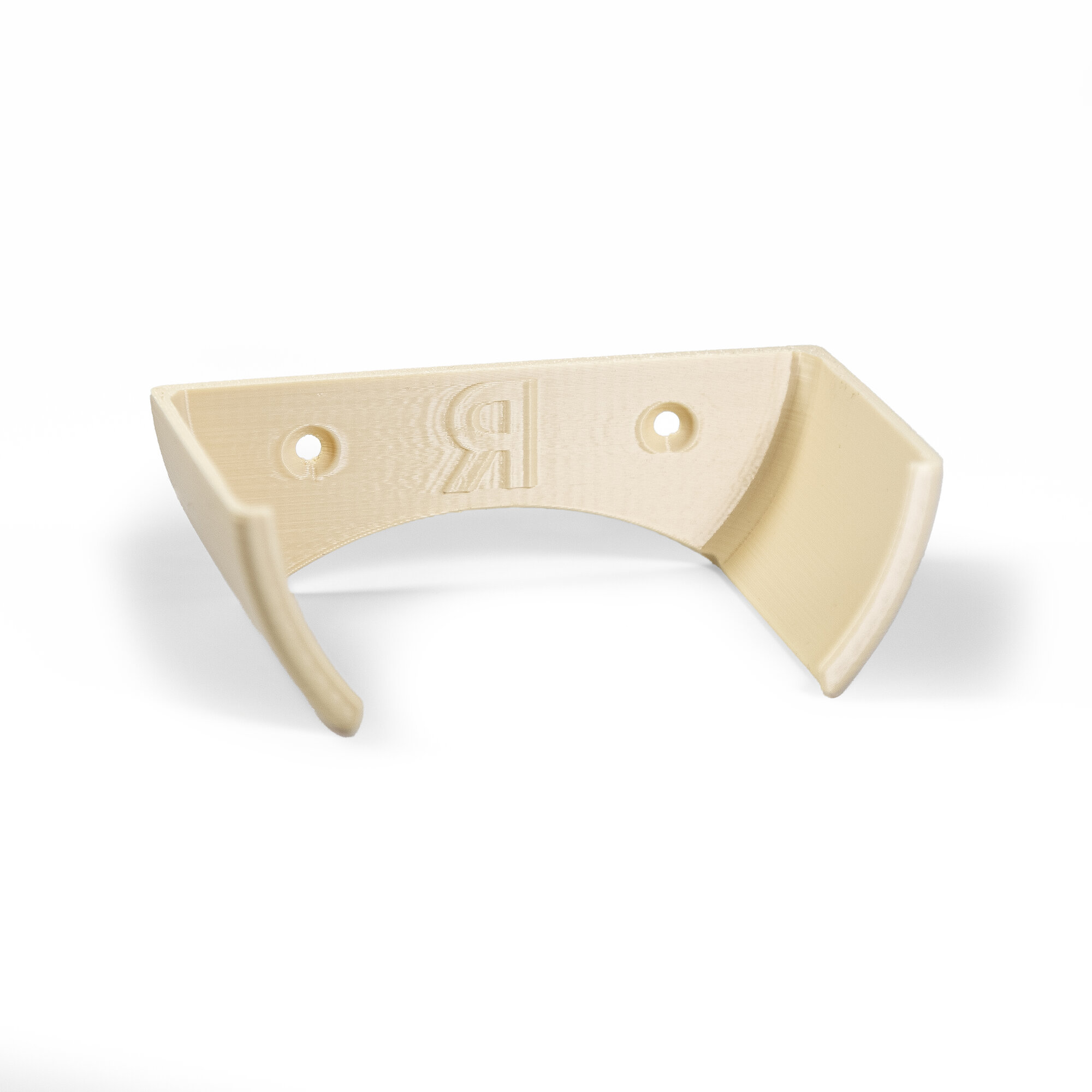 Настенный кронштейн для фронтальной установки Яндекс станций (Яндекс-Алиса) Лайт (первое поколение), 3D печать, бежевый