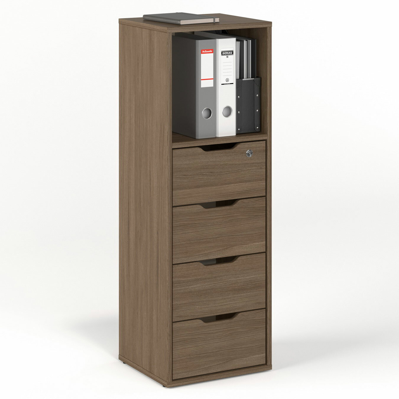 Стеллаж МагМебель Б31 ясень шимо тёмный