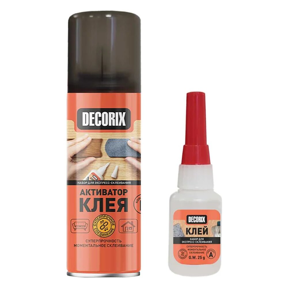 Decorix Экспресс клей с активатором 140 мл + 25 г брутто 0151-04 DX