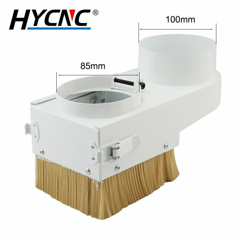 Щетка аспирации на шпиндель D85 мм для ЧПУ, насадка для удаления пыли и стружки, пылесборник для гравировального станка, защита от загрязнений