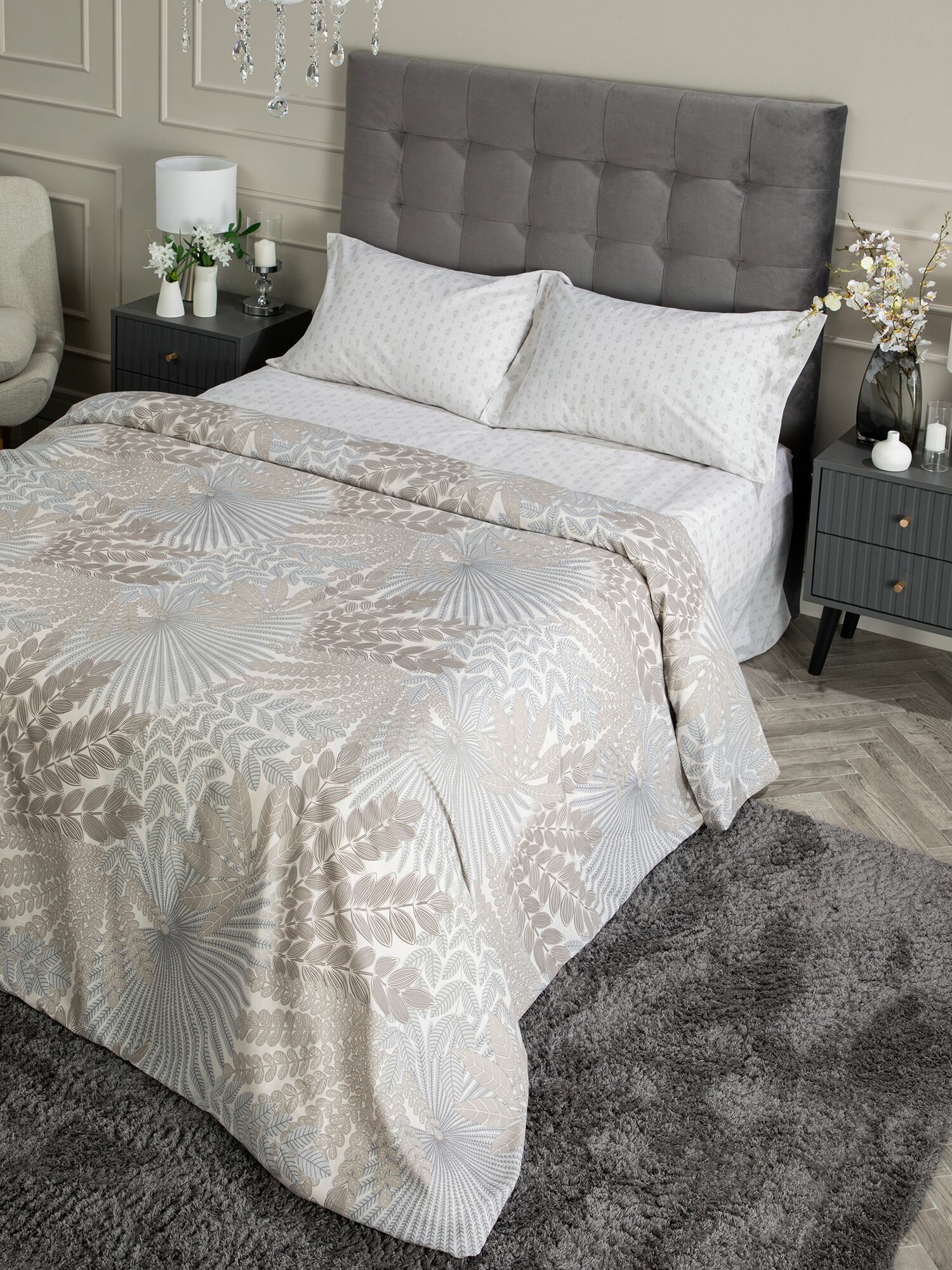 Постельное белье Семейное Cozy Home, Перкаль, 2 нав. 50х70, Baria