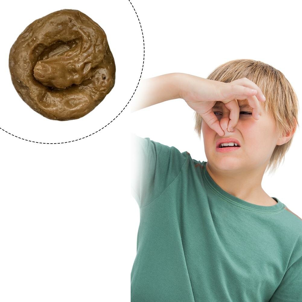 Фальшивый кал ТПР для розыгрыша - безопасный для декора и шуток, реалистичное оформление, коричневый 5.5 см