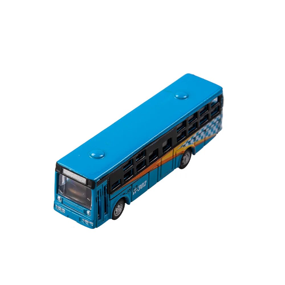 Металлический автобус N scale 1/160, без подсветки