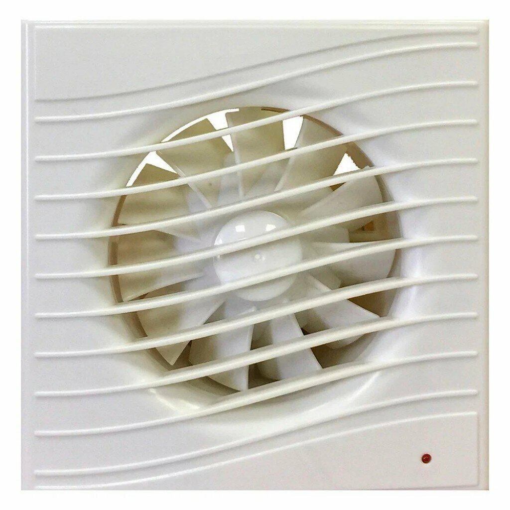 Вентилятор вытяжной настенный, Viento, установочный диаметр 125 мм, 18 Вт, 240 м³/ч, Волна, В125С STILL ivory
