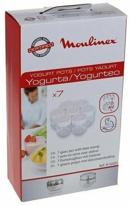 Набор баночек для йогуртницы 7штук - A14A03