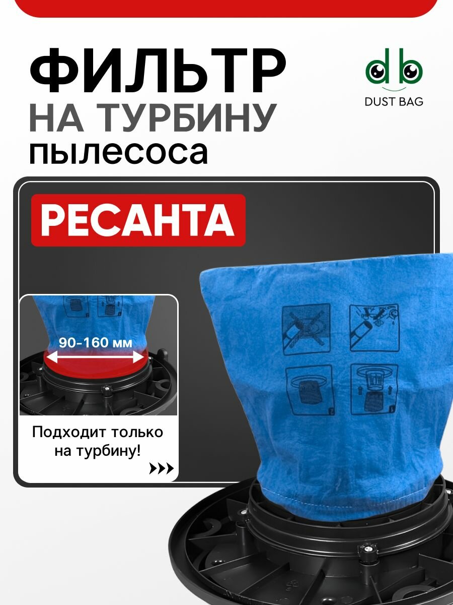 Фильтр DB для турбины пылесоса Ресанта ПС-1500/20