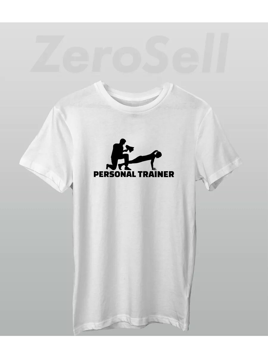 Футболка fitness trainer фитнес тренер