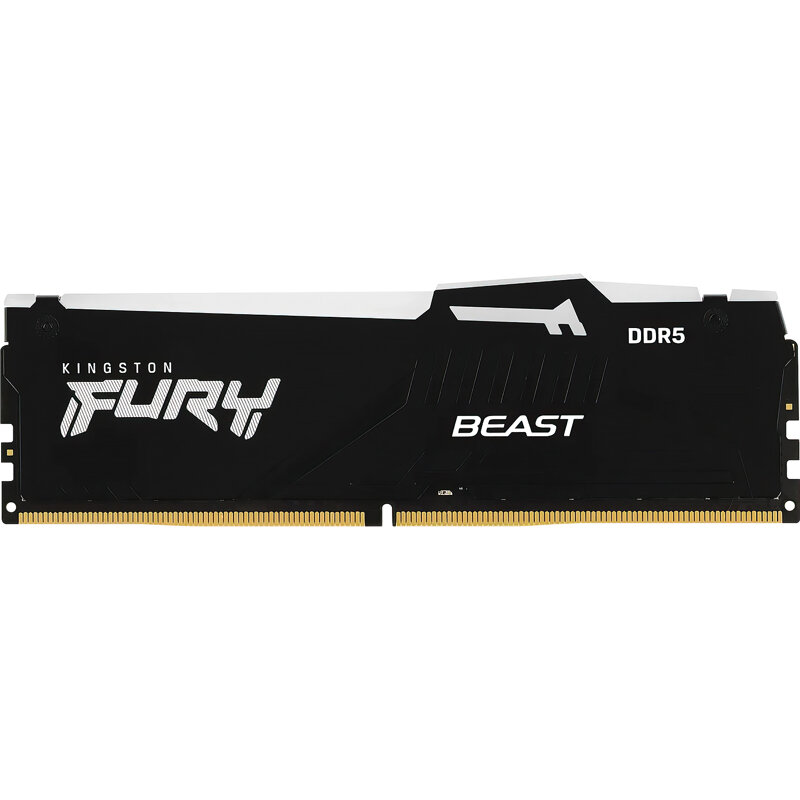 Оперативная память Kingston 64GB 6000MT/s DDR5 CL40 DIMM (Kit of 4) FURY Beast RGB XMP (Kingston KF560C40BBAK4-64)