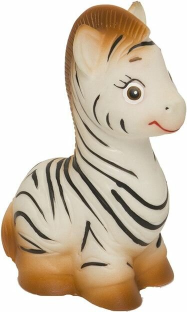 Детская резиновая игрушка "Зебра", фигурка животного, для купания в ванной и сюжетно-ролевых игр, развивающая водная игрушка для малышей