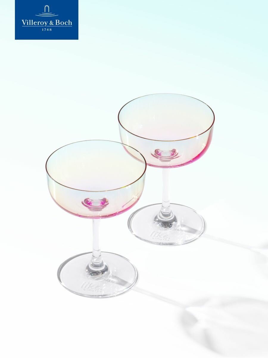 Набор бокалов для шампанского 2 шт, 190 мл, Like Pearl, like. by Villeroy & Boch, Хрустальное стекло