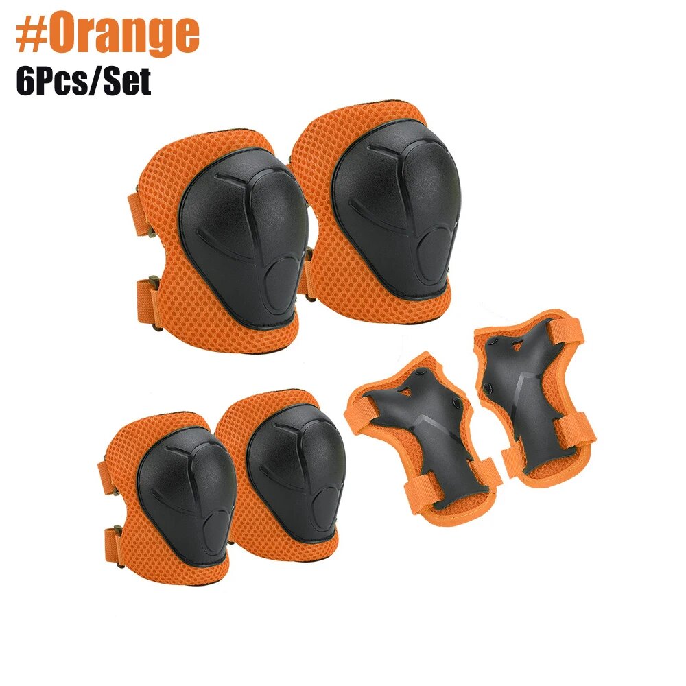 Детские наколенники и налокотники BraceTop 6 в 1 Оранжевый, Orange