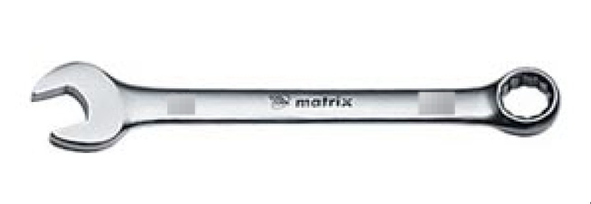 Ключ комбинированный Matrix / Матрикс гаечный, зеркальная полировка, из хромованадиевой стали, серый, 8мм / инструменты