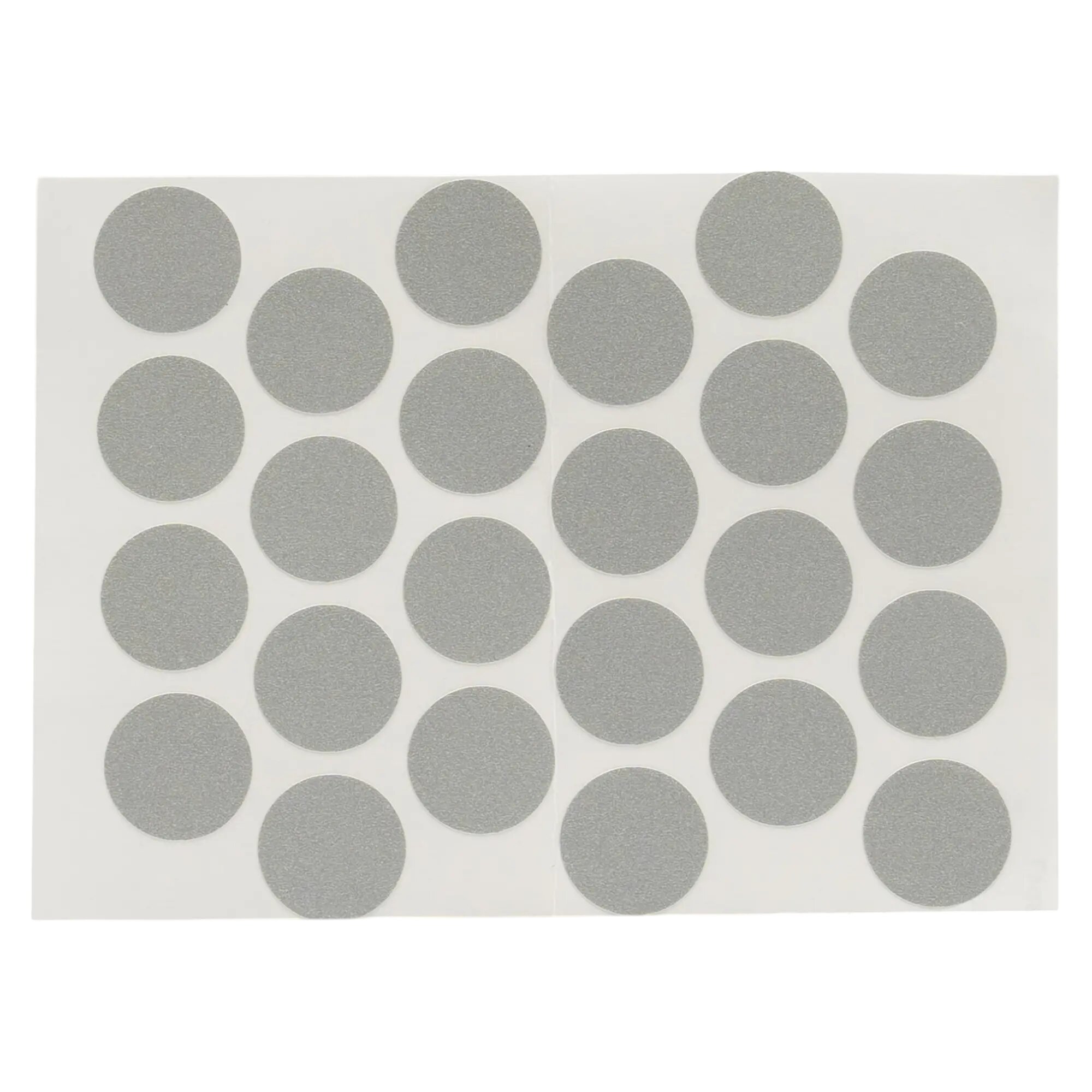 F509 ST2 Заглушка самоклеящаяся Ø20 мм цвет алюминий 24 шт для мебели и корпусов