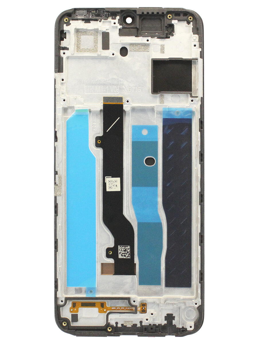 Дисплей для Infinix Note 30i (X6716) модуль с рамкой и тачскрином (черный) (OLED)