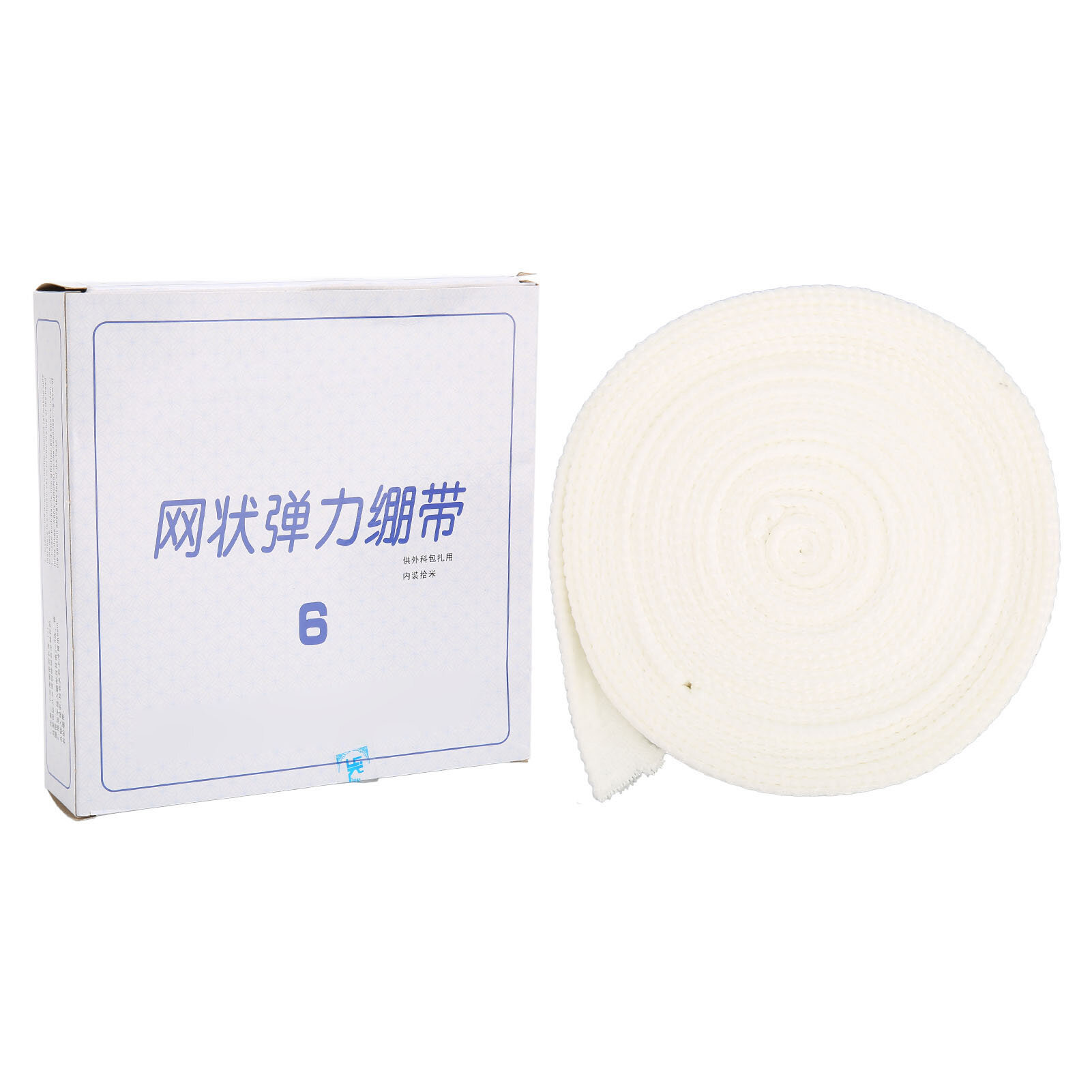 Эластичная трубчатая сетка-бинт 6-го размера, 9,9 м (32,8 фута), дышащая, однородная, для фиксации давящей повязки на конечностях.