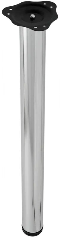 Ножка для мебели круглая ⌀60 мм высота 710 мм хром