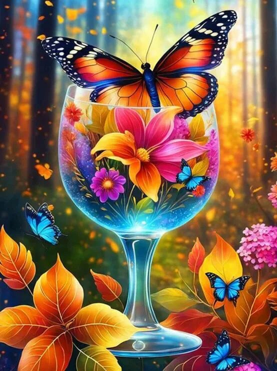 Алмазная картина "Разноцветный лев" алмазная огранка 40х50 см,40X50CM, белый