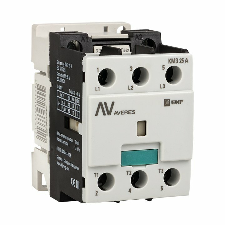 EKF Averes Контактор КМЭ 25А 230В АС, ctr-s-25-00-230-av