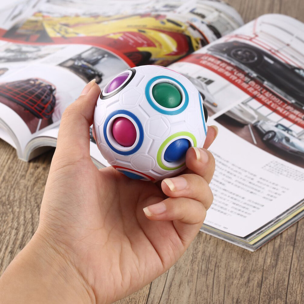 Волшебные радужные головоломки Креативный лабиринт Игрушка Fidget Ball Игрушки для аутизма