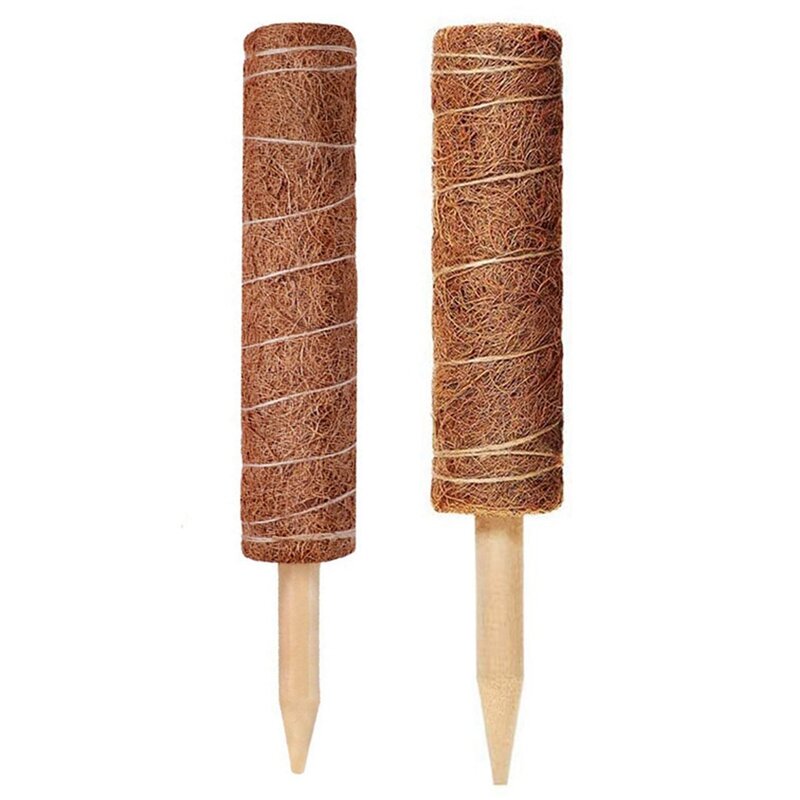 Шт. в упаковке 17,7-дюймовый кокосовый тотемный столб с мхом и 5 шт, 40 см опора для растений кокосовая пальма палка с мхом тотемный столб