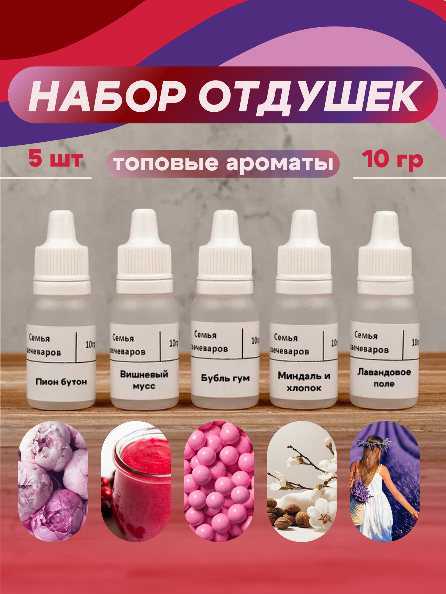 Набор отдушек "Топовые ароматы"