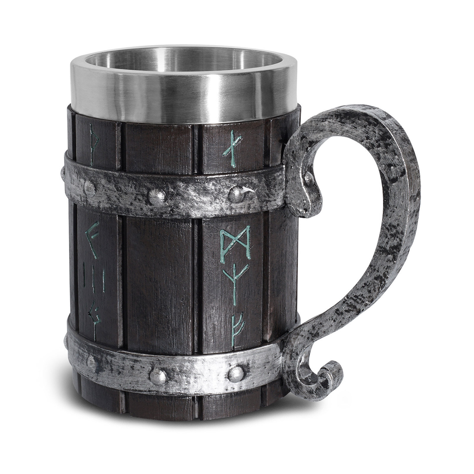 Средневековая бочка для пива с рунами викингов