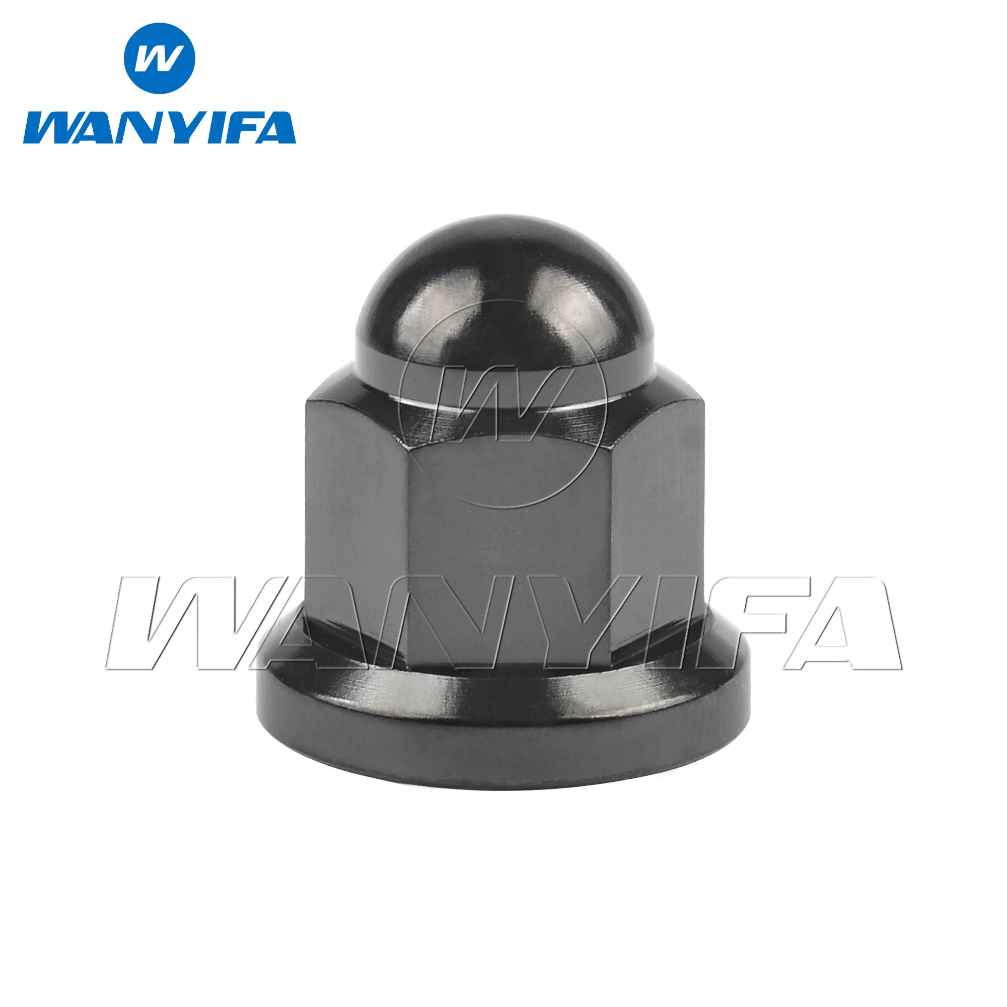 Wanyifa Титановые гайки M6 M8 M10 M8 Pitch 1.25mm, Black(PVD)