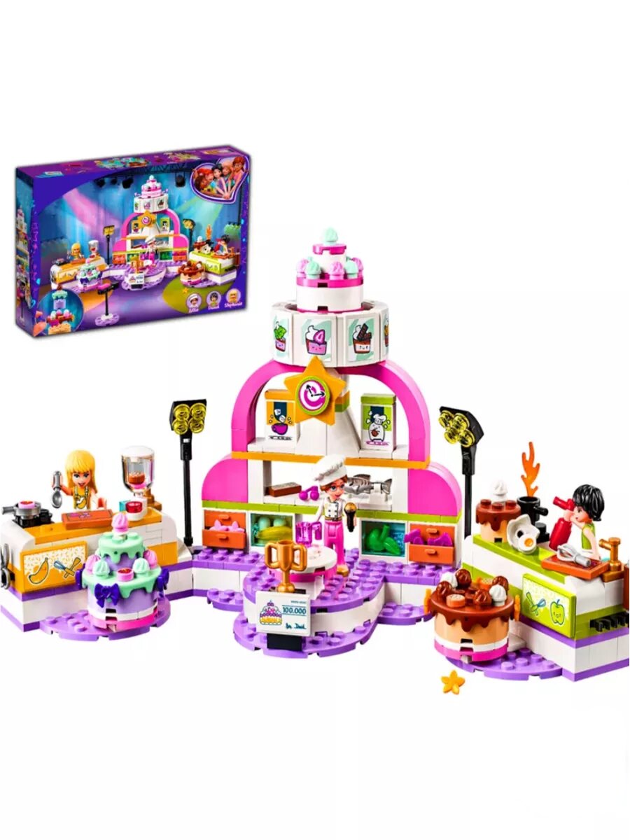 Конструктор Friends кондитерское шоу для девочек, совместим с лего