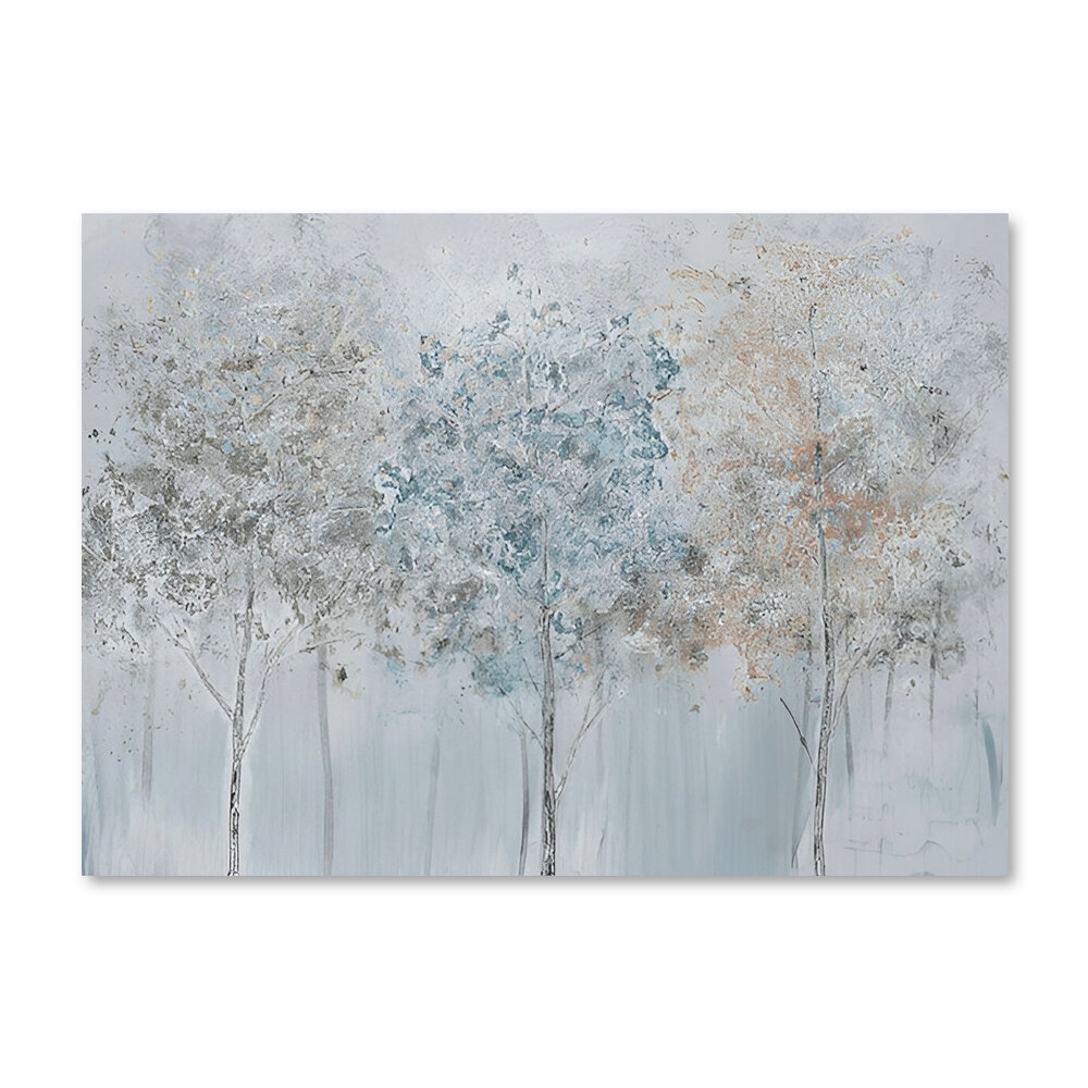 Картина на холсте Три дерева Абстракция №23, 50х70 см