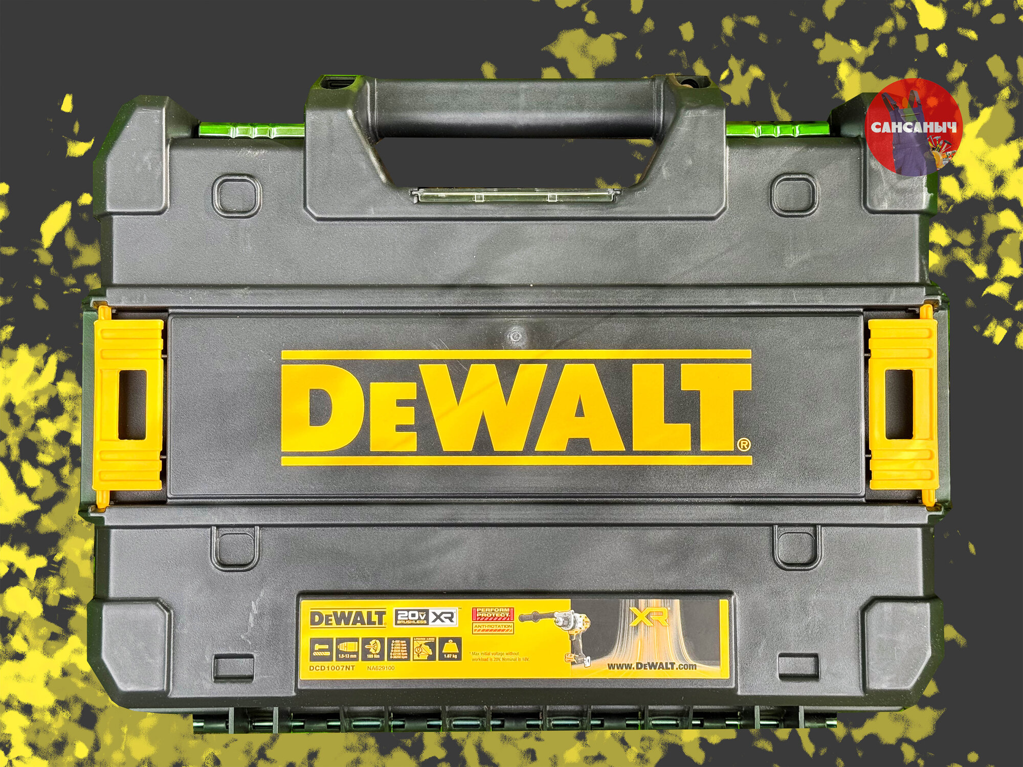 Ударная дрель шуруповерт DeWalt DCD1007NT 20В